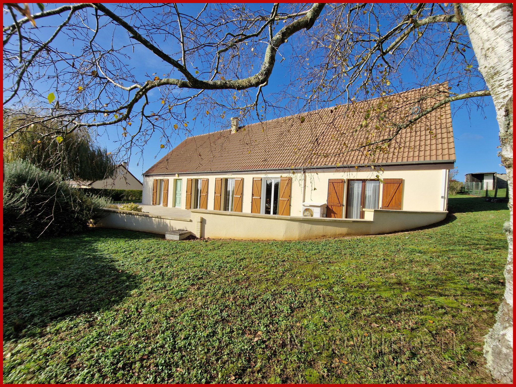 Vente plain pied 4ch, studio, Lombron Garage